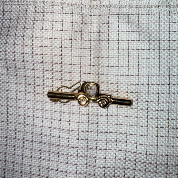 Chopard | Other | Chopard Car Diamond 8k Gold Tie Pin Motif | Poshmark